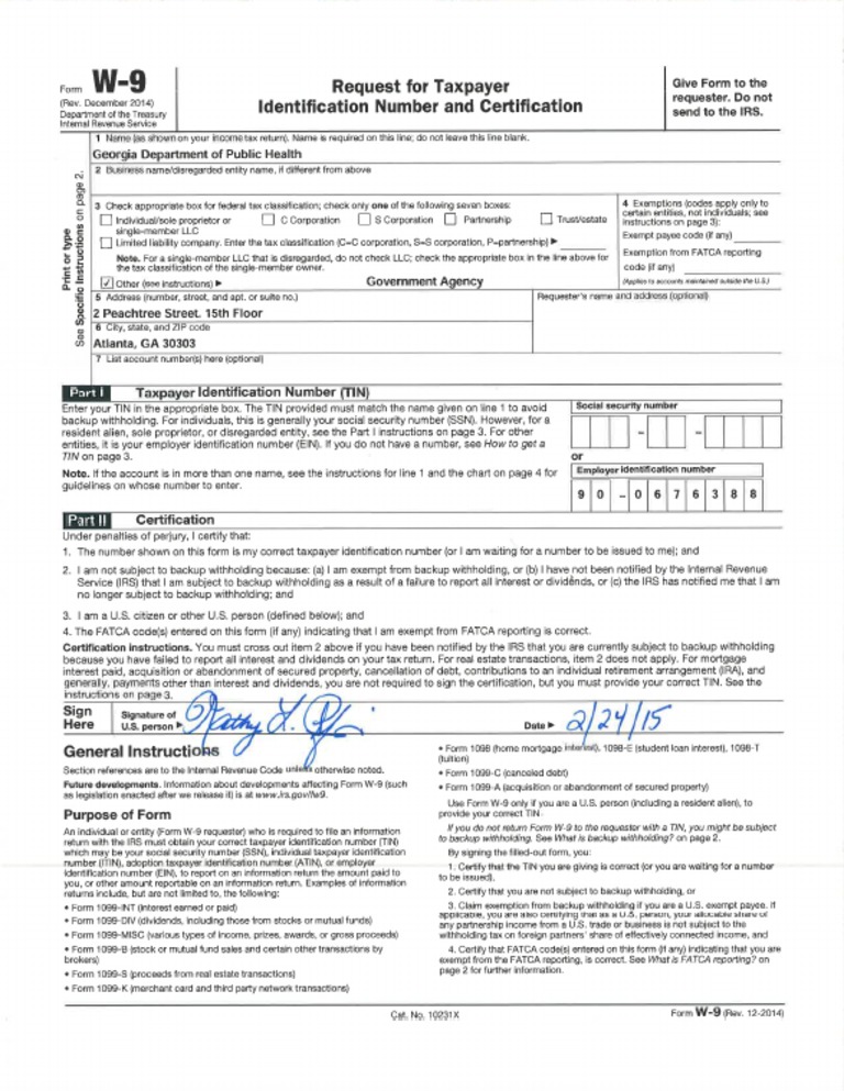 Form W9 | PDF