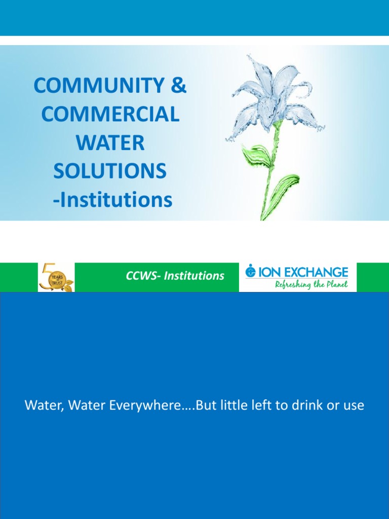 PRESENTATION Ccws | PDF | Sewage Treatment | Water Treatment