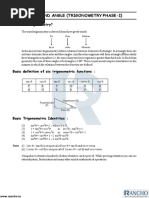 Trigonometry Formulas For Class 11 - Complete List | PDF ...