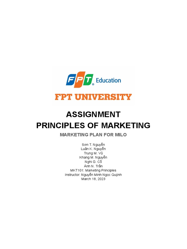 Marketing Plan Milo | PDF | Brand | Marketing