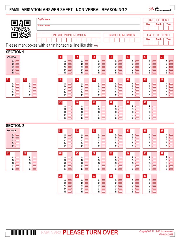Non-Verbal Reasoning - 2 - Test Booklet | PDF