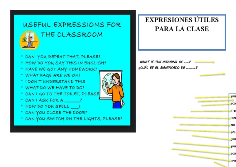 Expresiones Útiles para la Clase | PDF