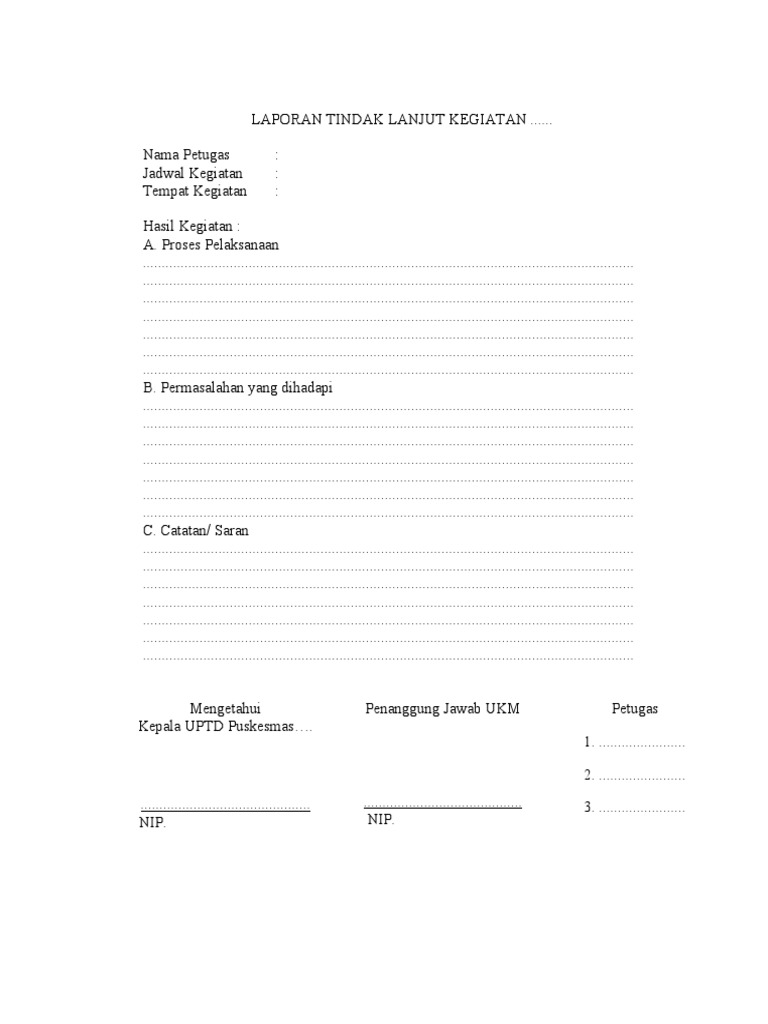 2.8.2 EP 3 Laporan Tindak Lanjut Kegiatan | PDF | Teknologi & Rekayasa