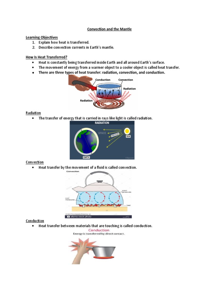 Convection and The Mantle - Gr. 6 Lesson Notes | PDF | Social Science ...