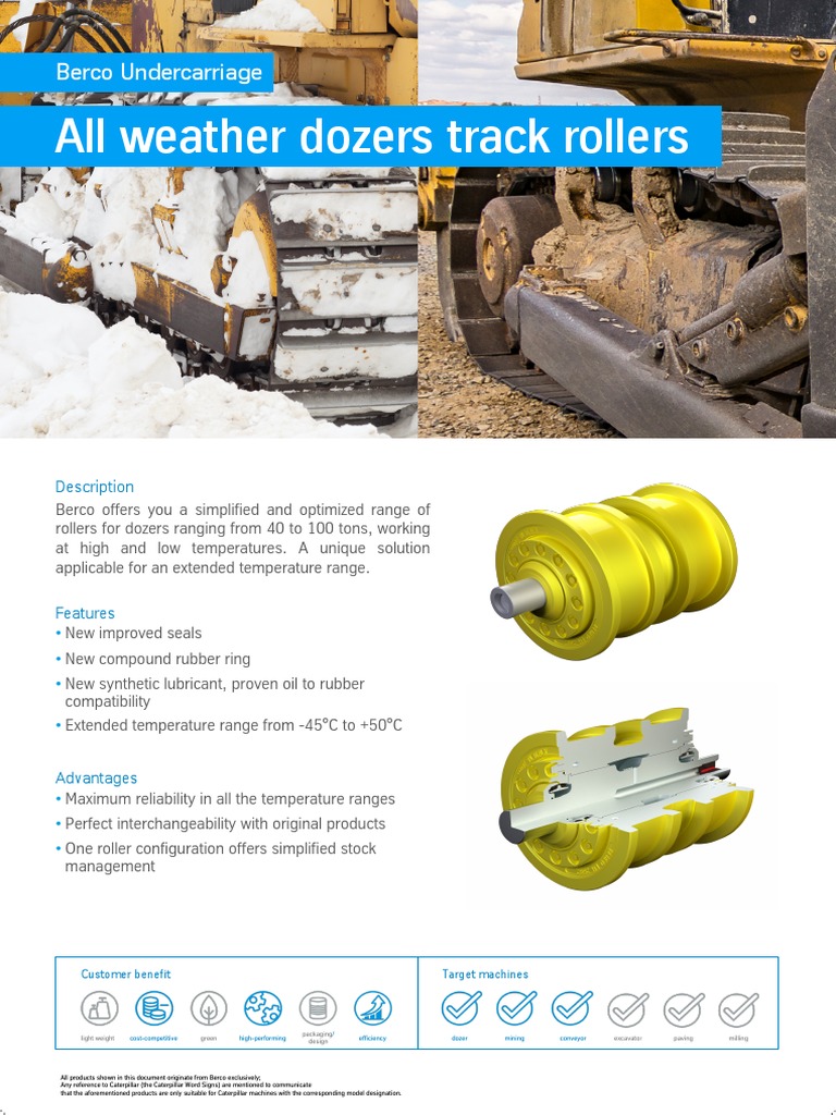 All Weather Dozer Track Rollers | PDF | Secondary Sector Of The Economy ...