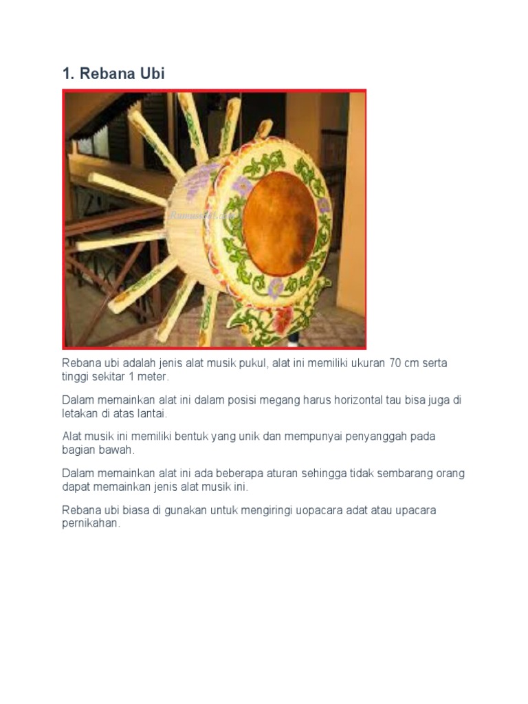 Rebana Ubi | PDF