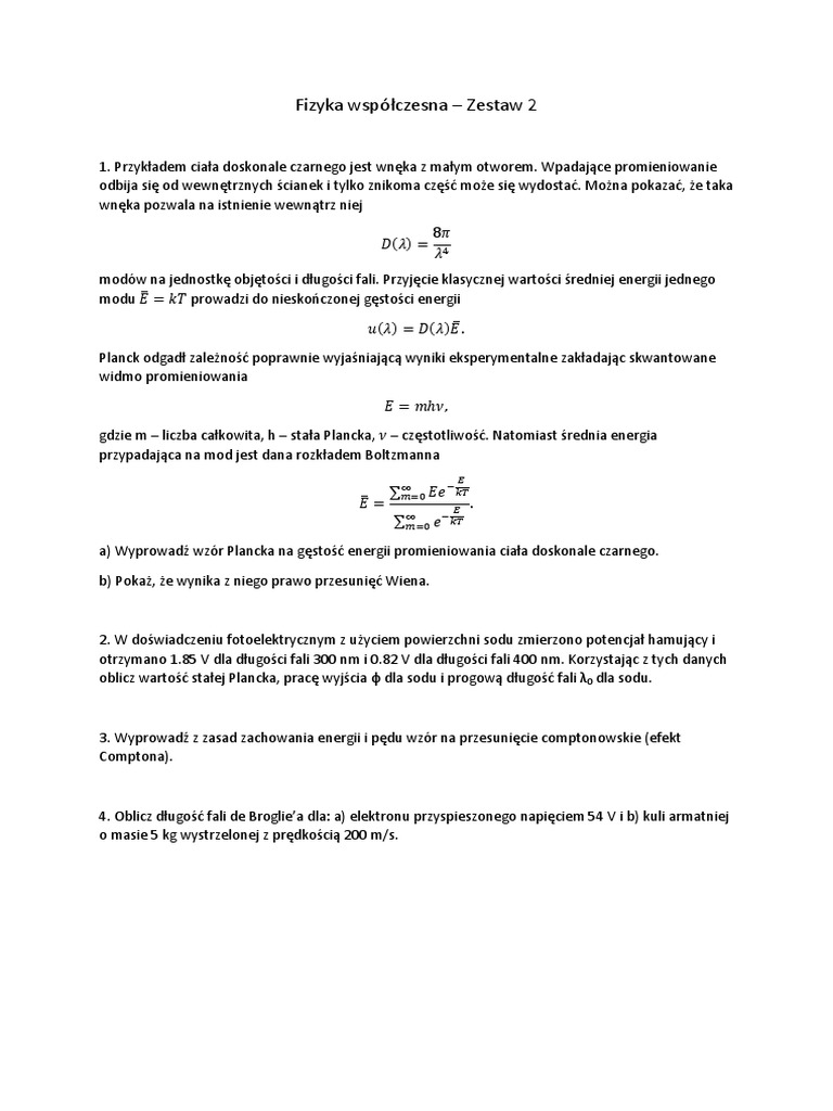 fizyka współczesna | PDF