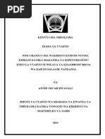 Mfano Wa Risala | PDF