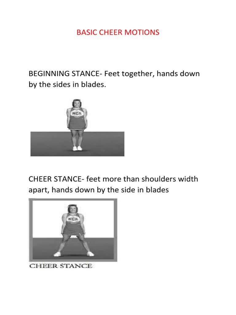 Basic Cheer Motions | PDF