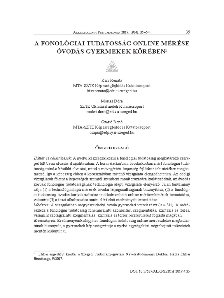 AP 2019 4 Kiss Etal | PDF