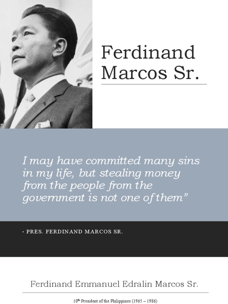 13 & 14 Ferdinand-Marcos-Sr | PDF | Philippines | Government