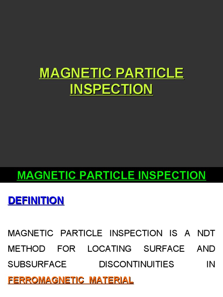 Day 3 Session 2 Ndt Mpi Dpt Part I Pdf Magnetism Ferromagnetism
