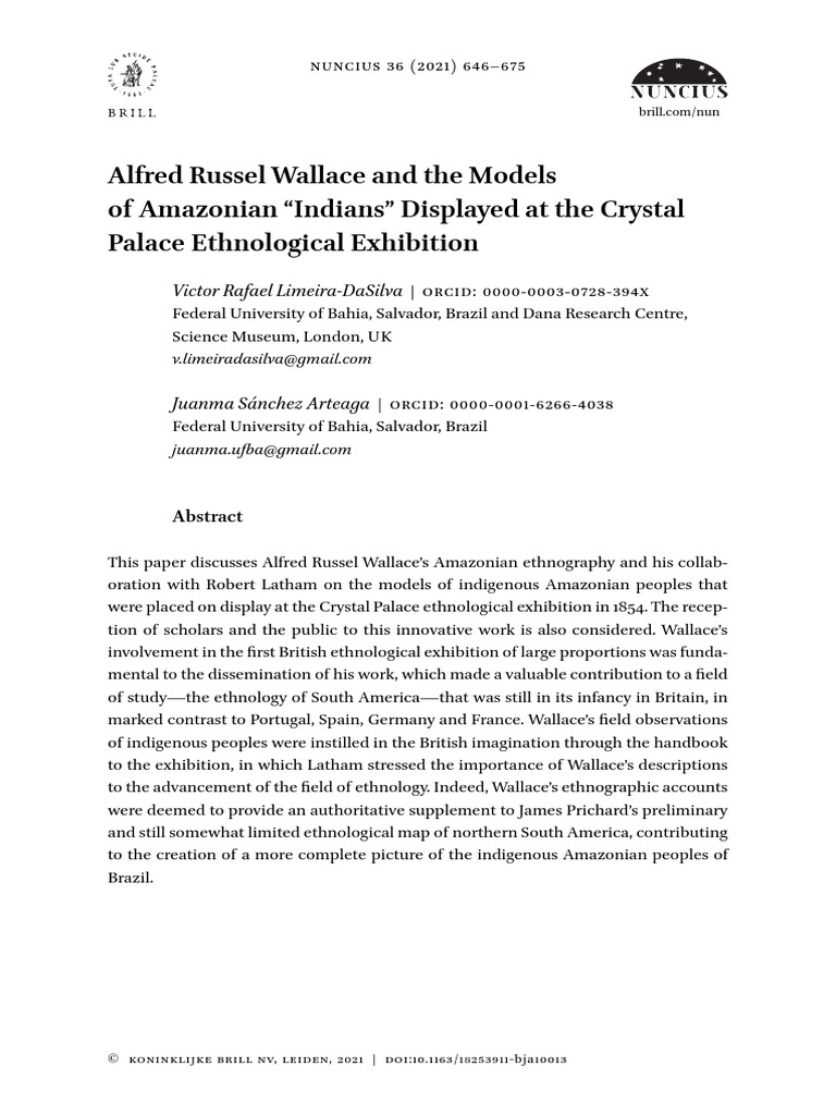 LIMEIRA DA SILVA e SANCHEZ ARTEAGA, Wallace and The Models | PDF ...