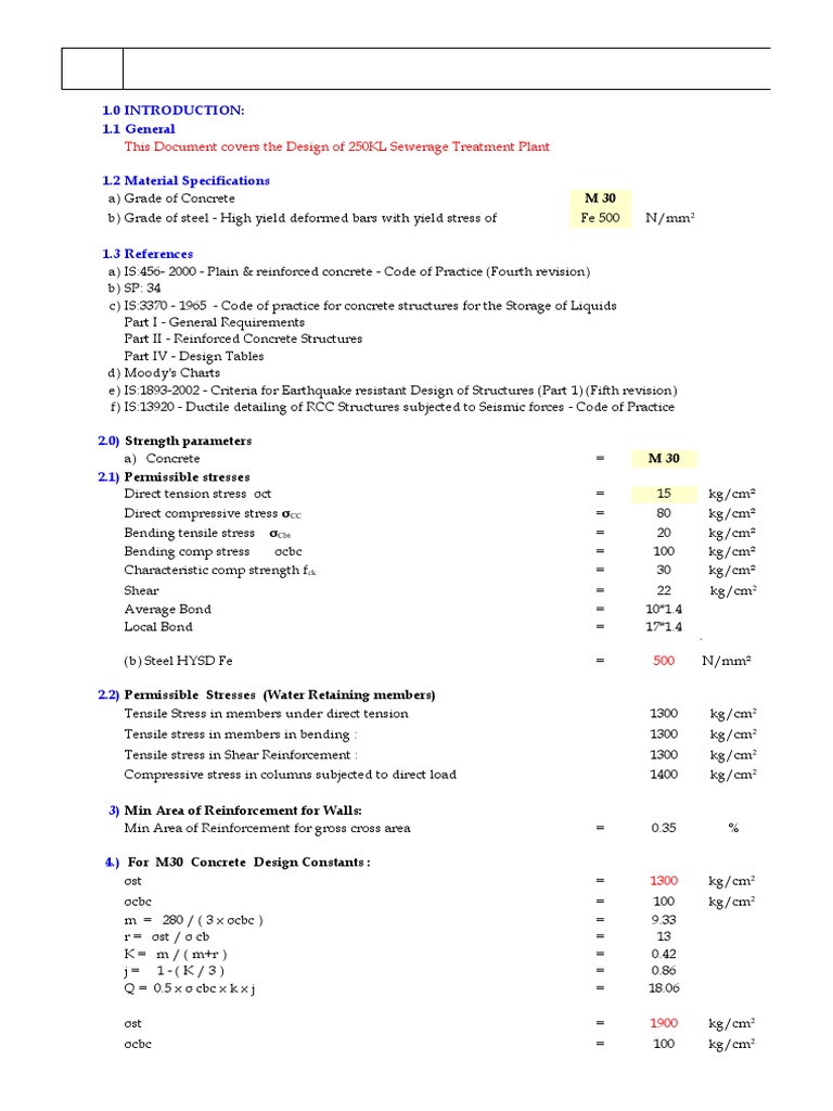250kLD STP STR Design | PDF | Reinforced Concrete | Strength Of Materials