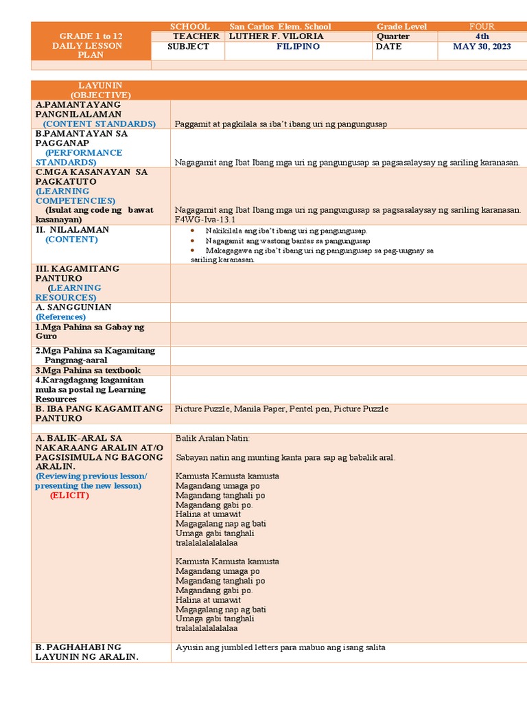 URI NG PANGUNGUSAP | PDF