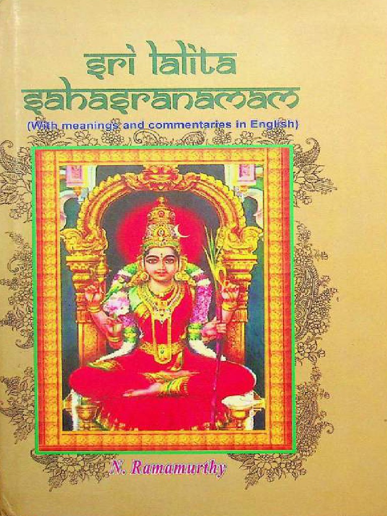 024 Shri Lalita Sahasra Name of Shri Ramamurti | PDF