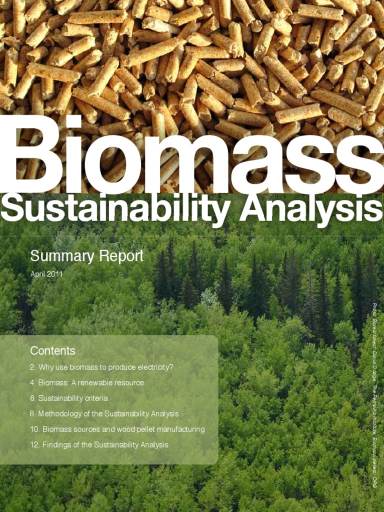 Pembina Biomass Sustainability Analysis Summary Report FINAL Ua | PDF | Coal | Renewable Energy