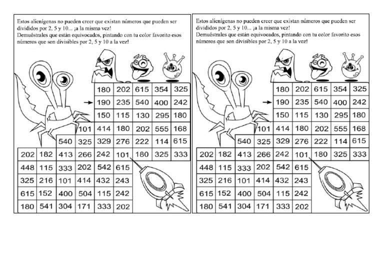 Divisibilidad Entre 2, 5 y 10 | PDF
