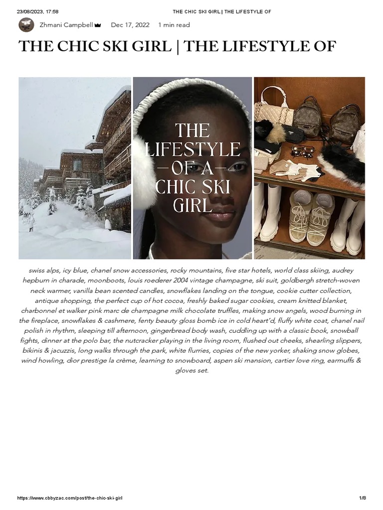 The Chic Ski Girl - The Lifestyle of | PDF