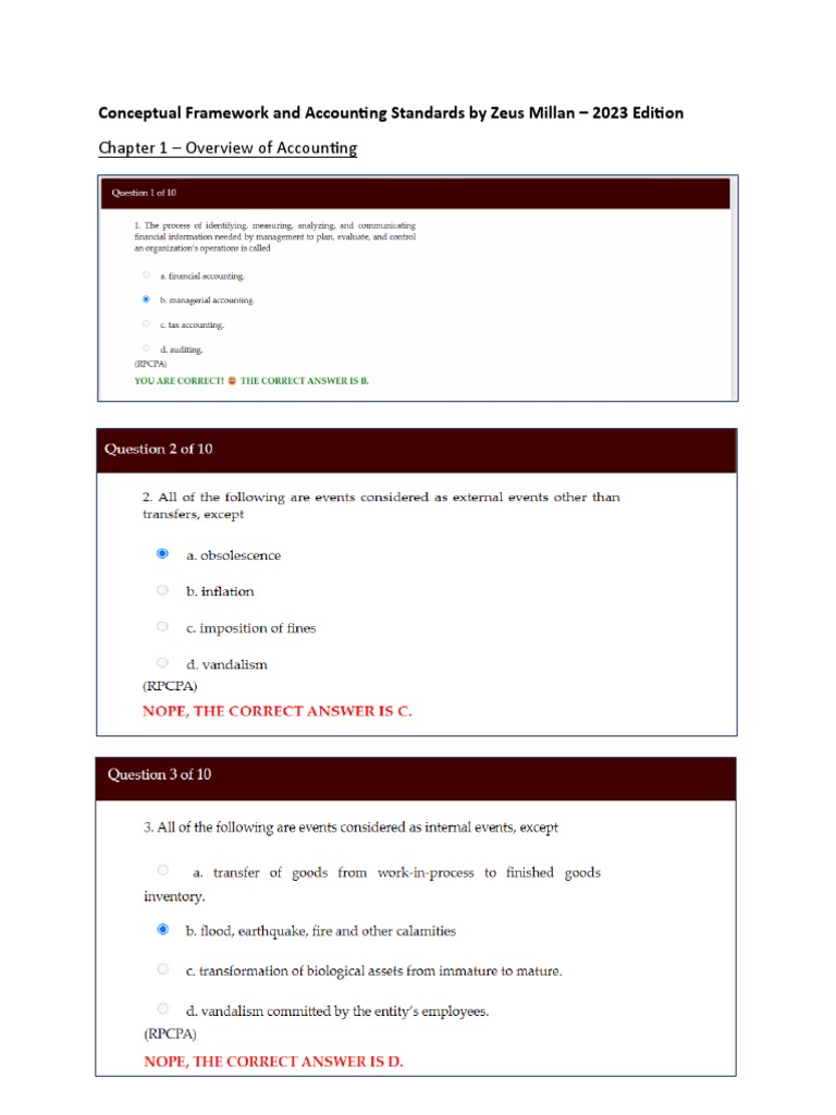 CFAS Millan 2023 Chapter 1 Overview | PDF