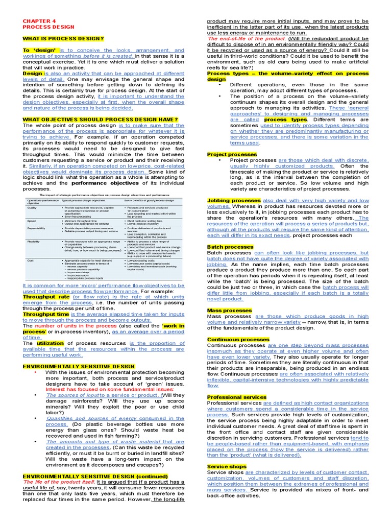 Types of Process Design Explained | PDF | Human Factors And Ergonomics ...