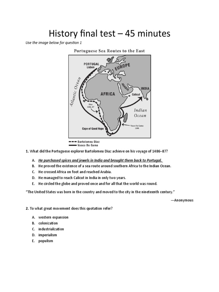 History Exam: Key Historical Events | PDF | Iroquois | Fur Trade