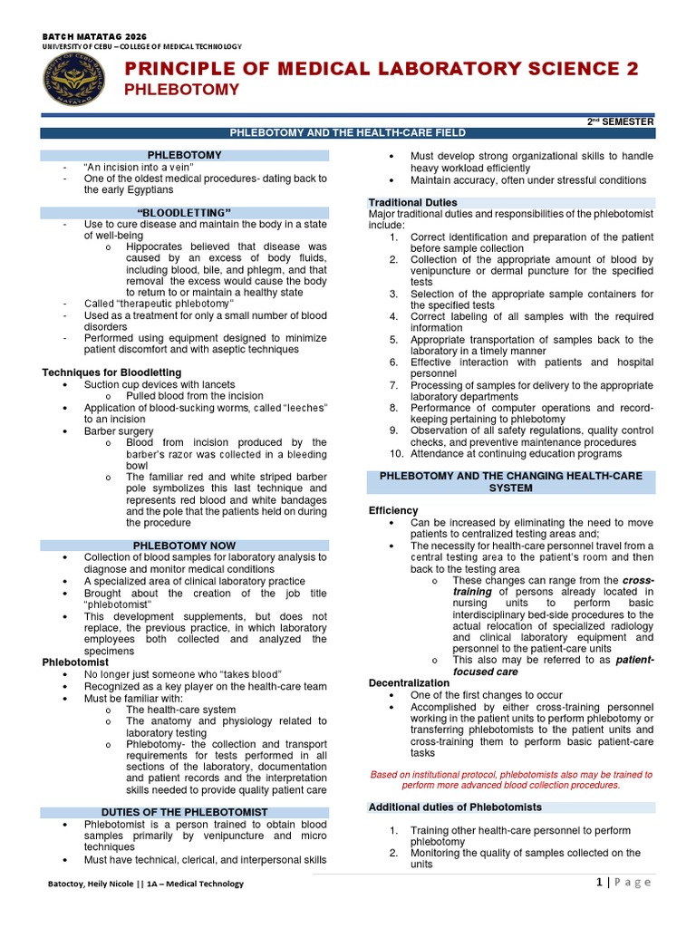 Phleb CH1 | PDF | Radiology | Health Care