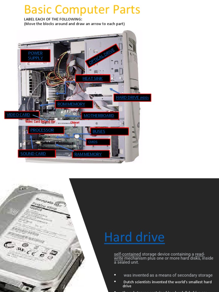 Click and Learn Computer Parts Assignment 1 1 | Download Free PDF | Computer Data Storage ...