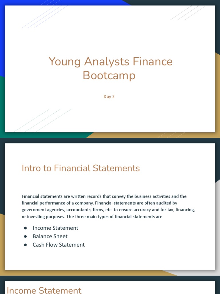 Finance Bootcamp Day 2 Pdf