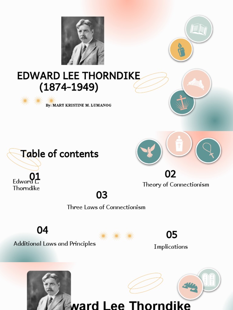 Thorndike's Connectionism Theory Explained | PDF | Self-Improvement