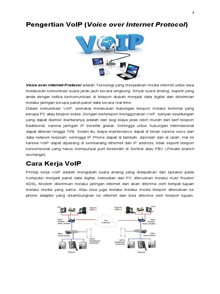 Materi TLJ Tenteng VoIP | PDF | Teknologi & Rekayasa