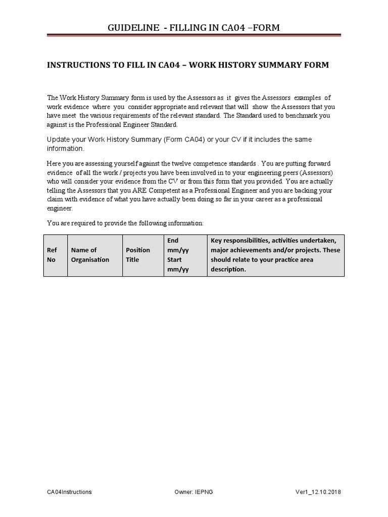 INSTRUCTIONS TO FILL IN CA04_ver1_12.10.2018 | PDF