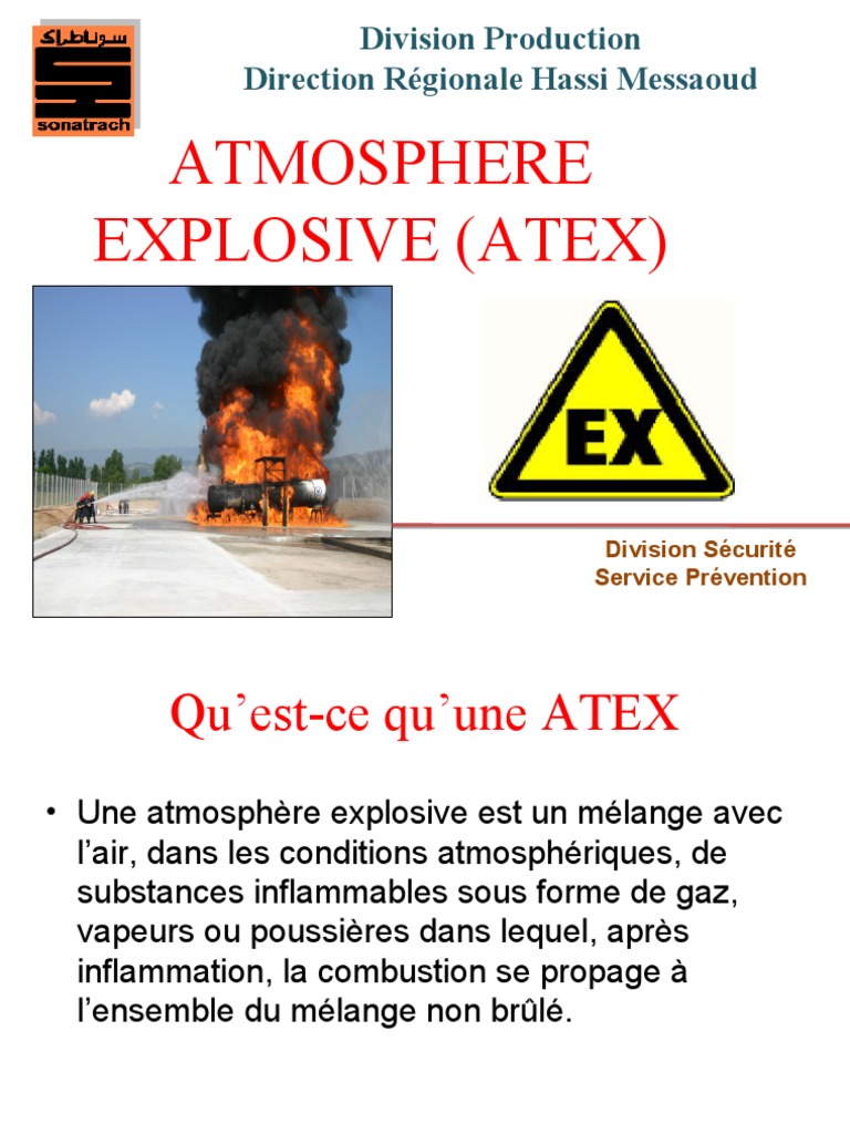 05.atmosphère Explosive ATEX | PDF | Combustible | Gaz