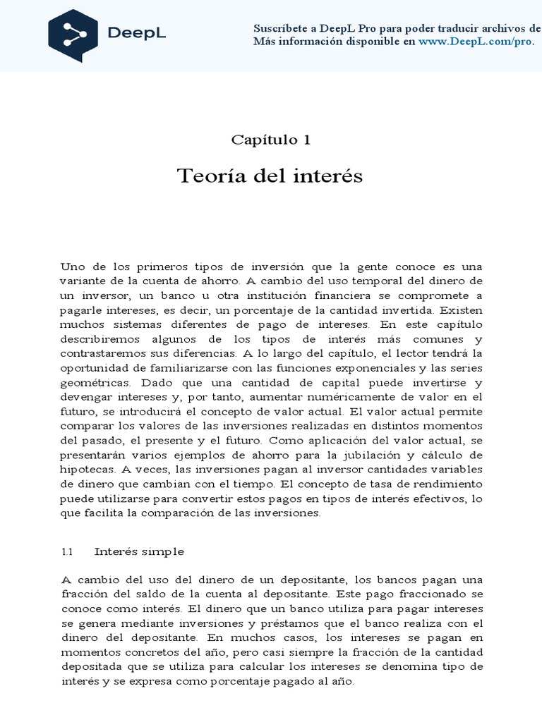 Buchanan Chap 1 Fin1 Es | PDF | Interés | Inflación