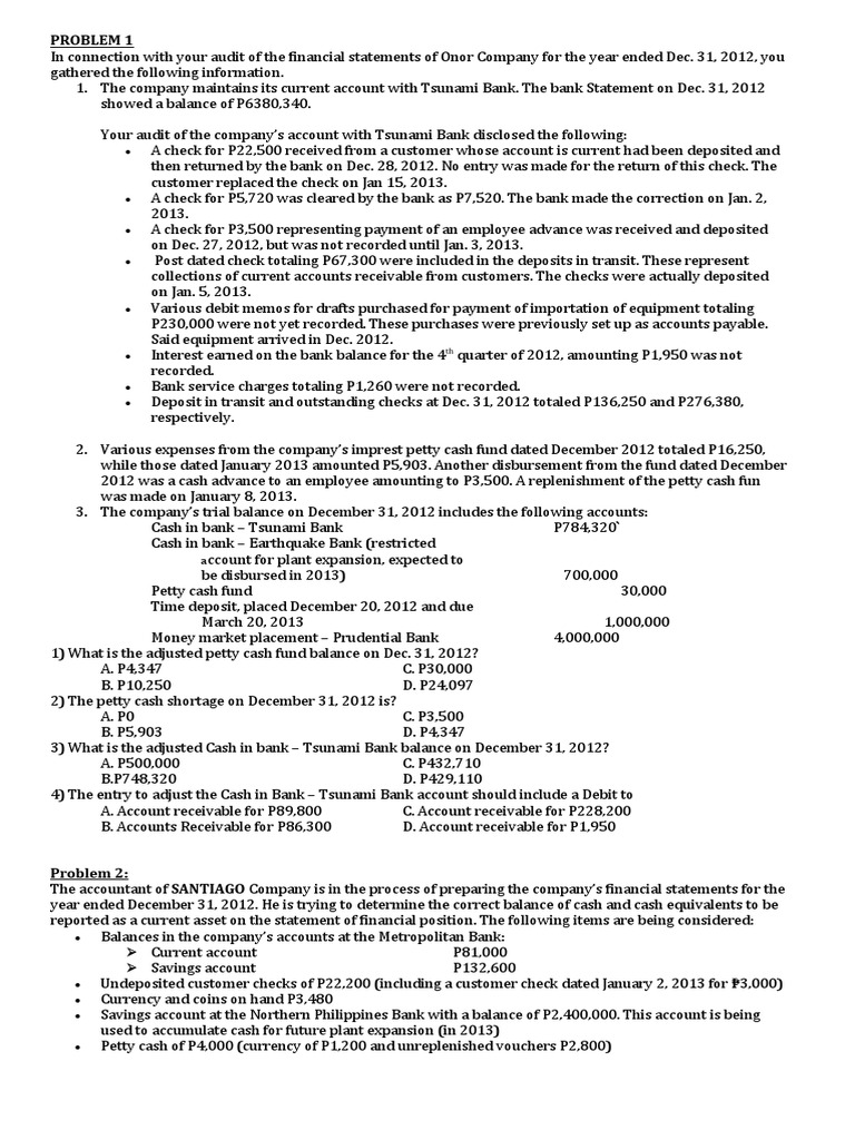 CASH | PDF | Banks | Deposit Account