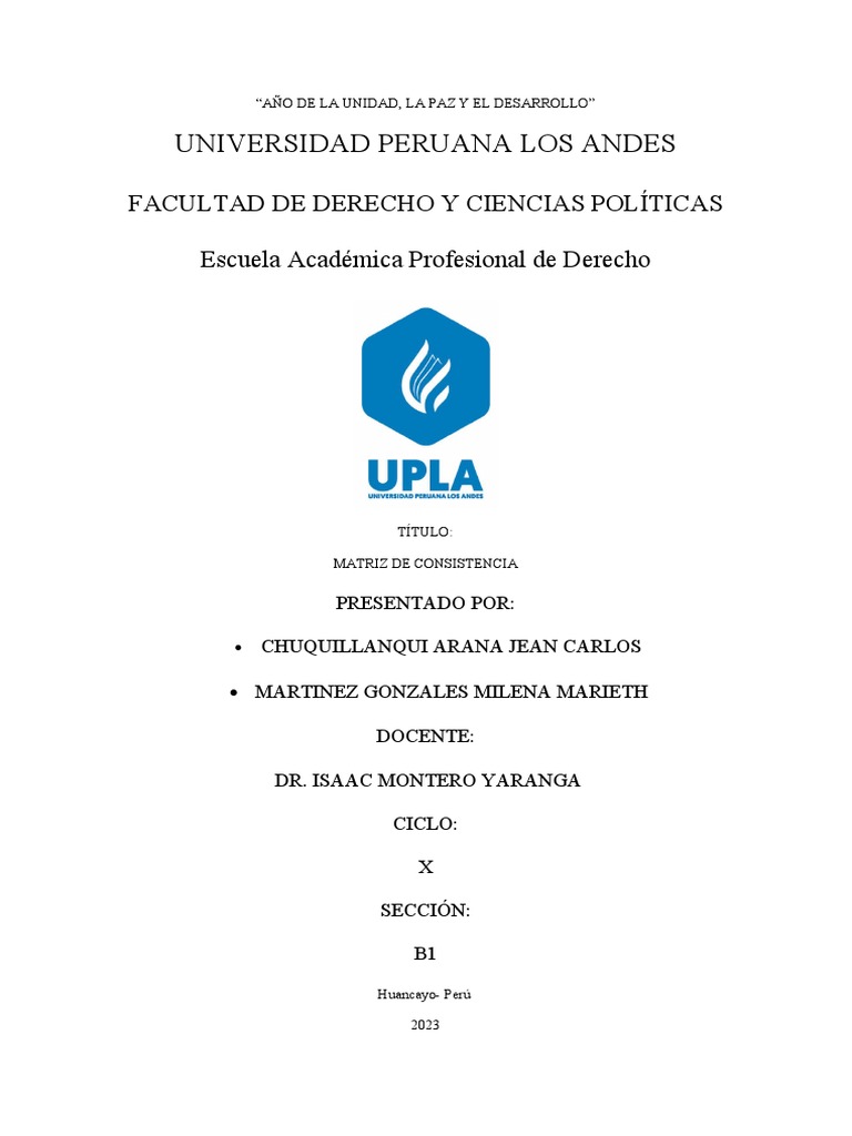 Matriz de Consistencia Modelo | PDF | Science