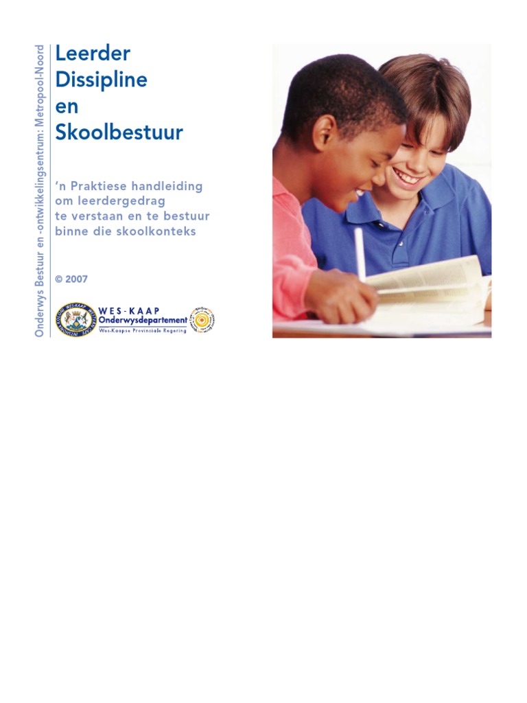 Leerder Dissipline en Skoolbestuur | PDF