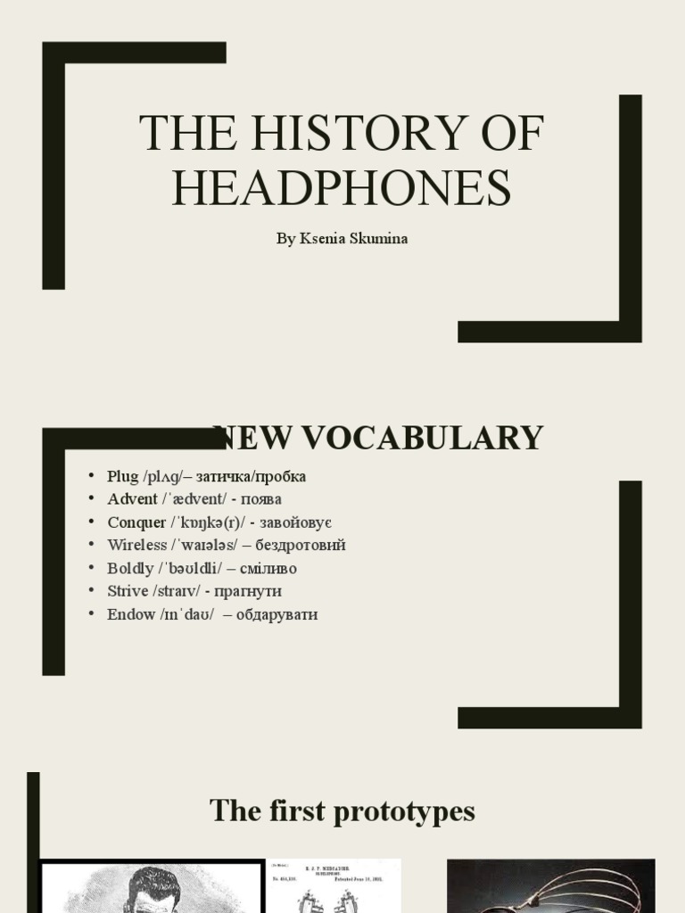 The History of Headphones | PDF