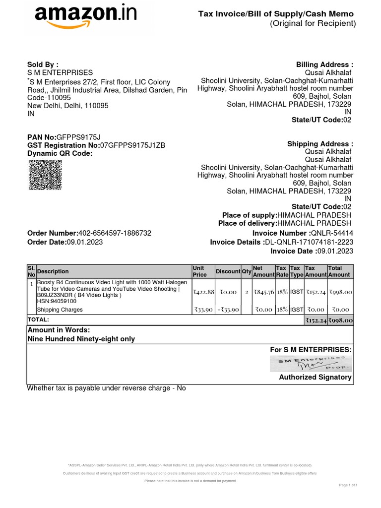 Invoice 6 | PDF | Invoice | Trade