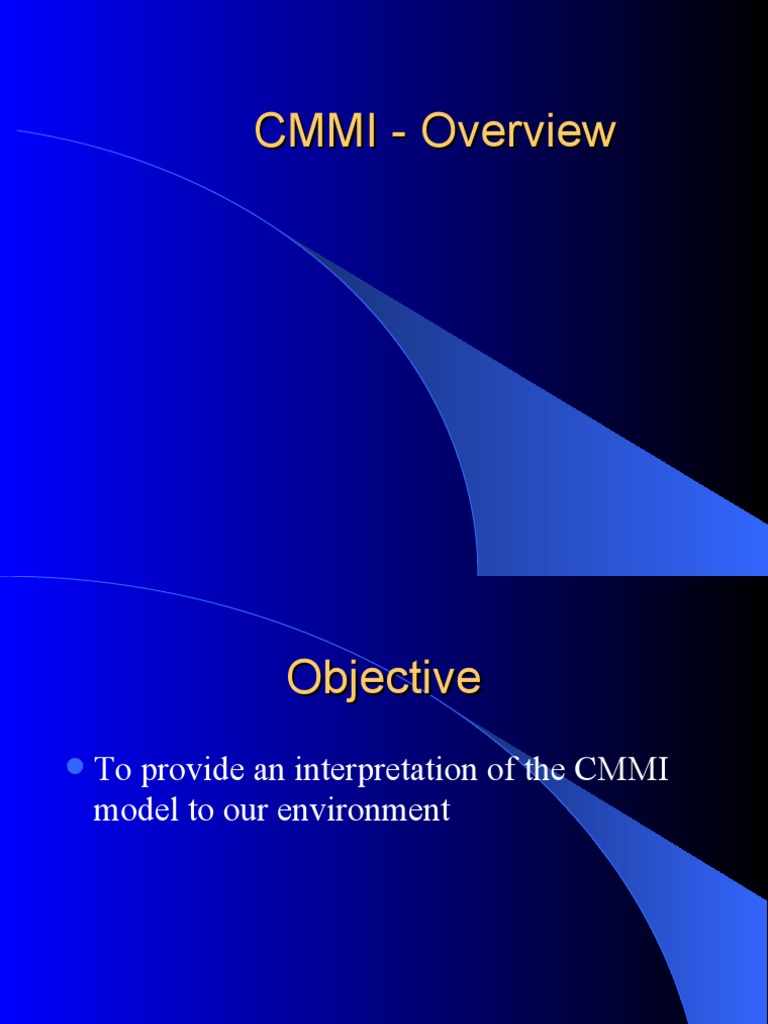 Overview of CMMI For Assessment | PDF | Verification And Validation ...