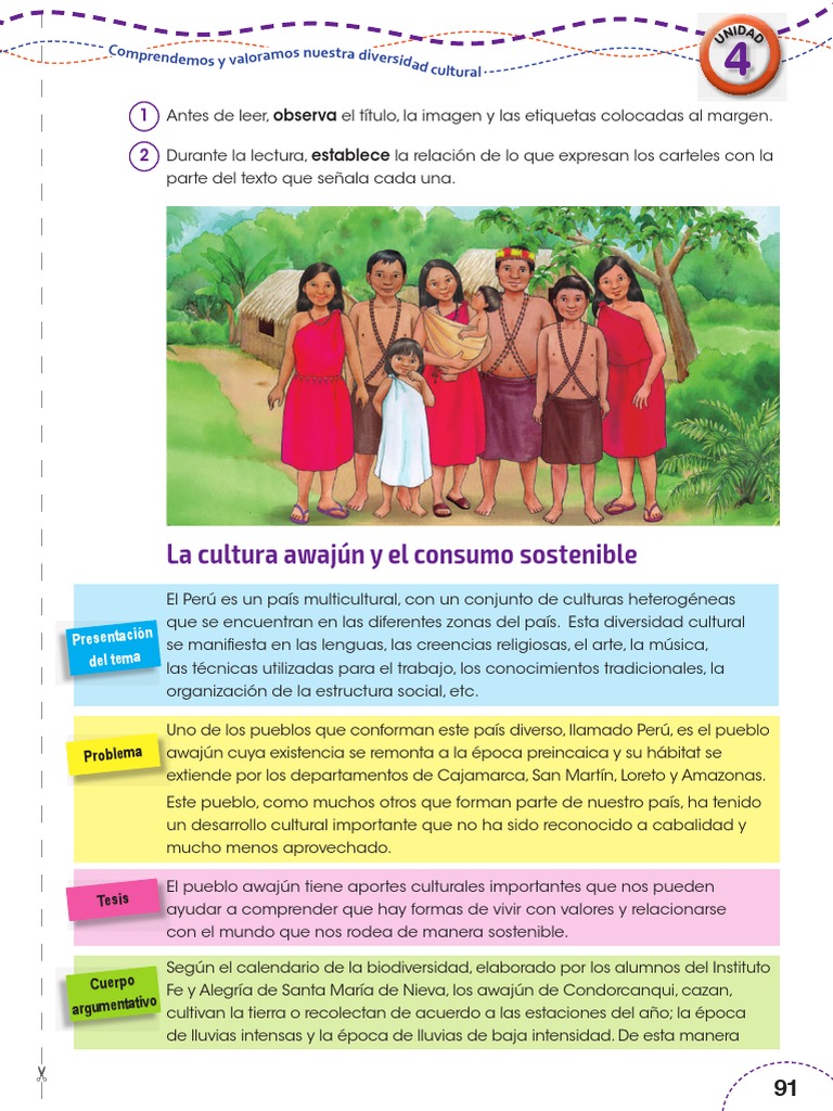 Cultura Awajún y Sostenibilidad | PDF | Perú
