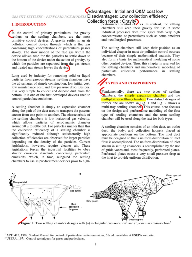 2. Gravity Settling | PDF