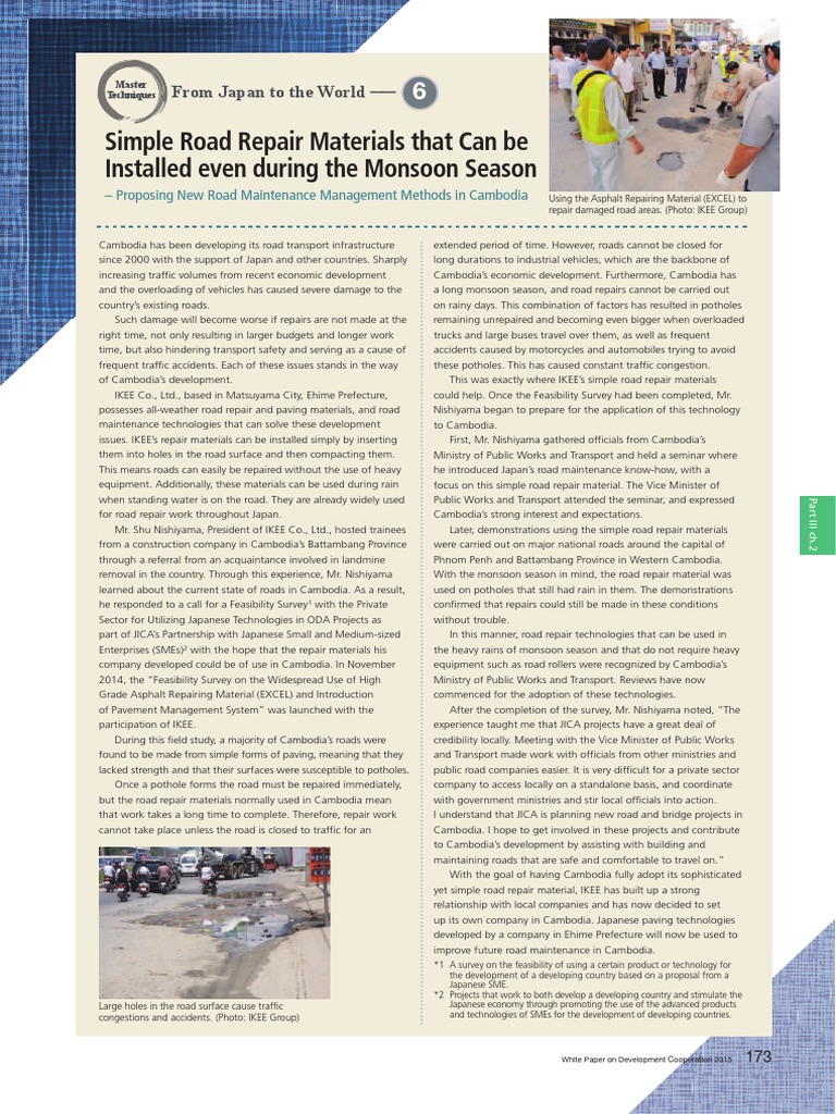 Simple Road Repair | PDF | Road | Cambodia
