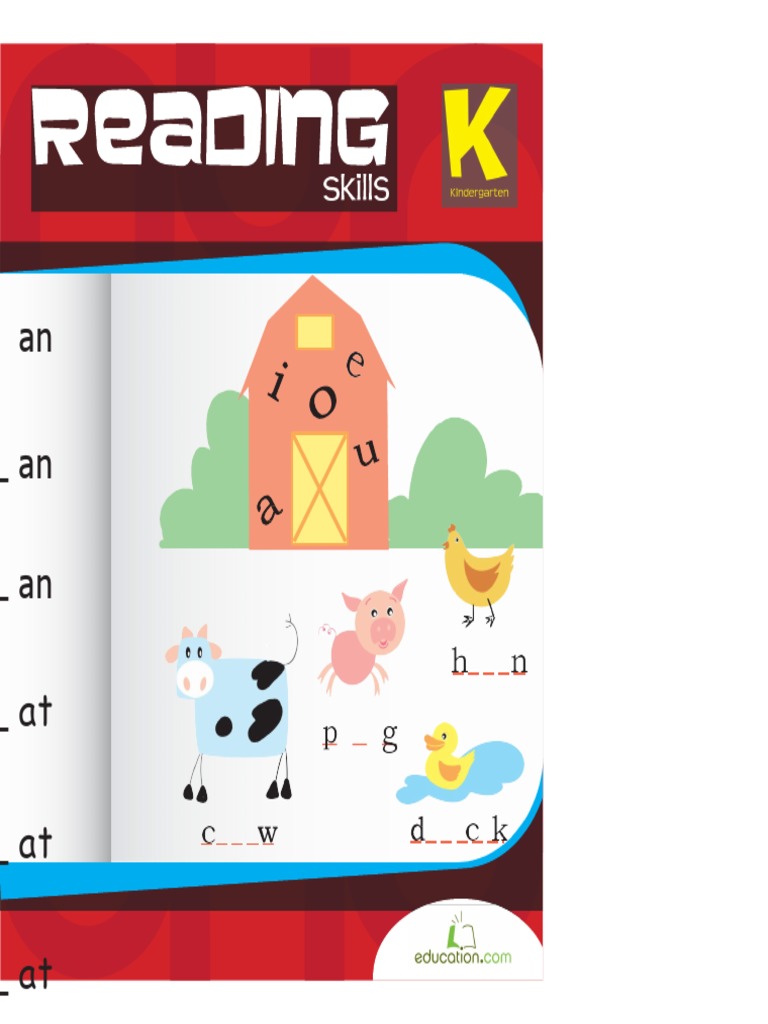 Kindergarten Reading Essentials Workbook | PDF