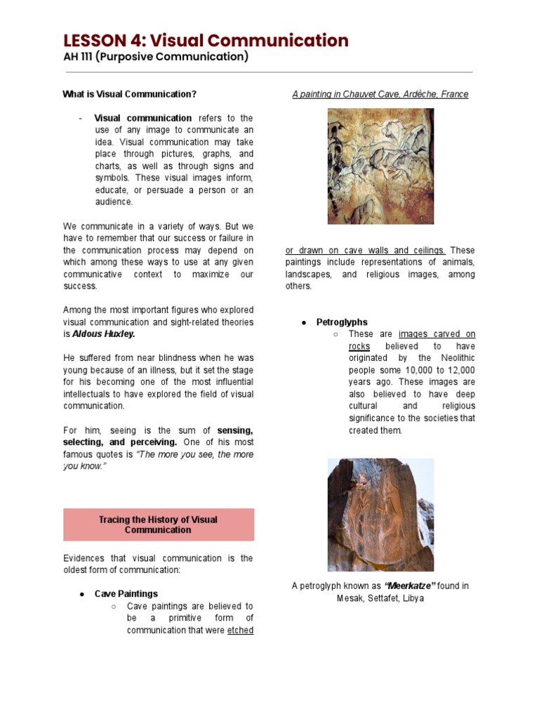 4 - Visual Communication | PDF | Egyptian Hieroglyphs | Symbols
