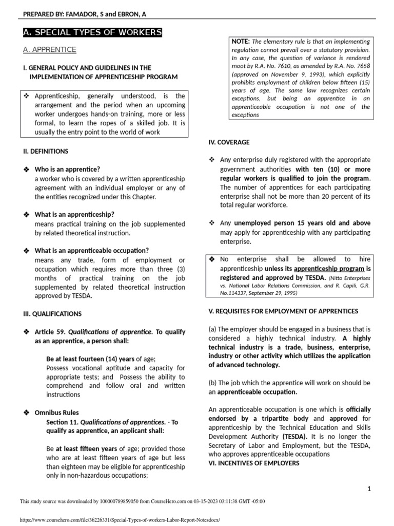 Apprentice Agreement Guidelines | PDF | Employment | Apprenticeship