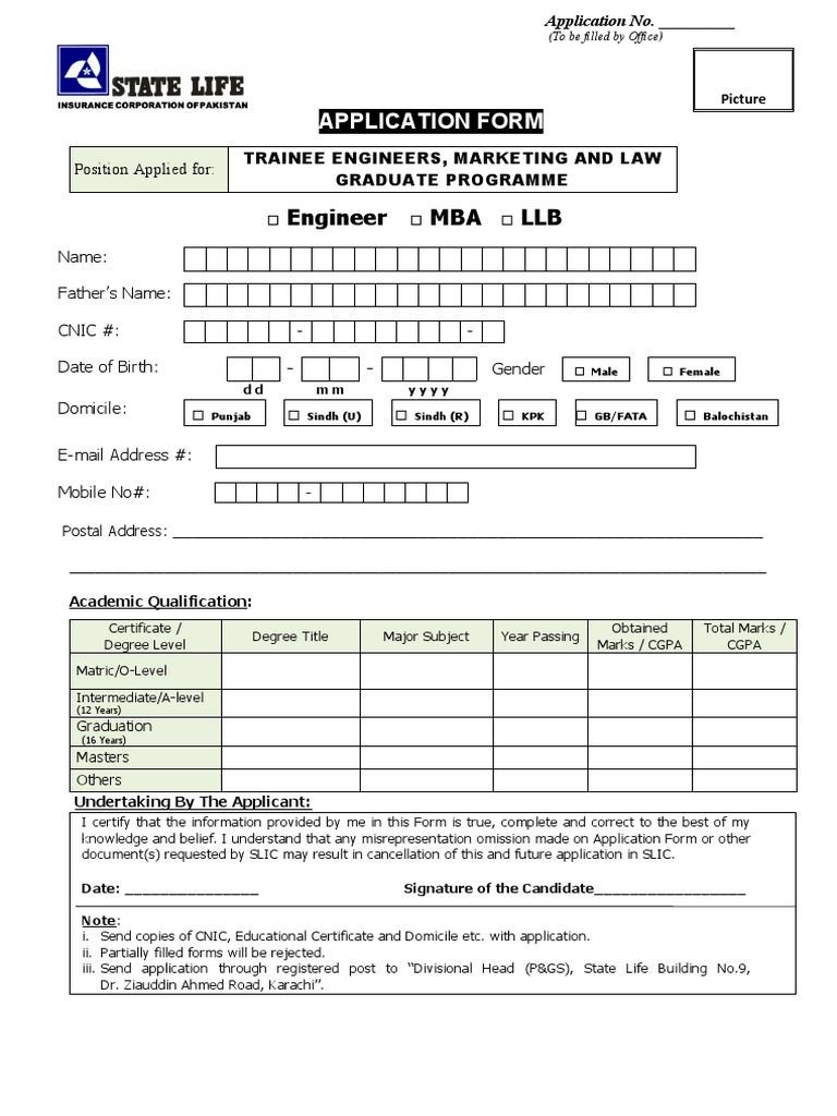 Trainee Engineers Graduate Program Application | PDF