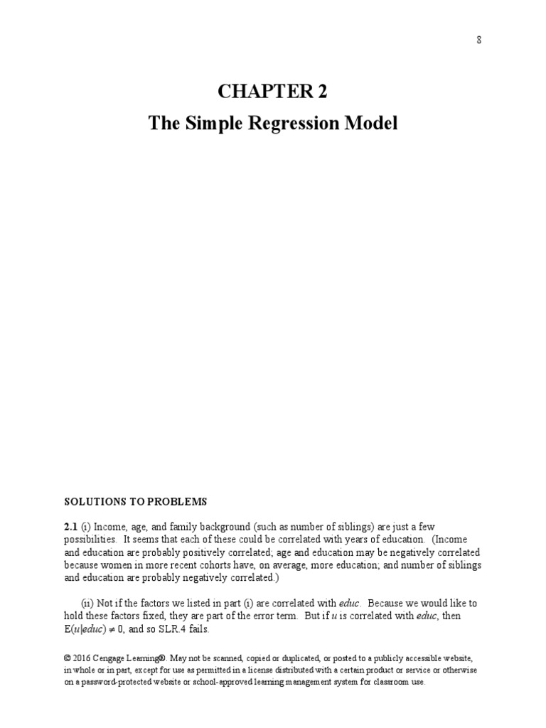 Wooldridge 7e Ch02 SM | PDF