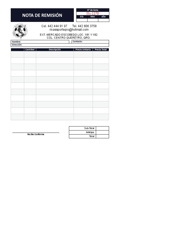 Ejemplo Remisión | PDF