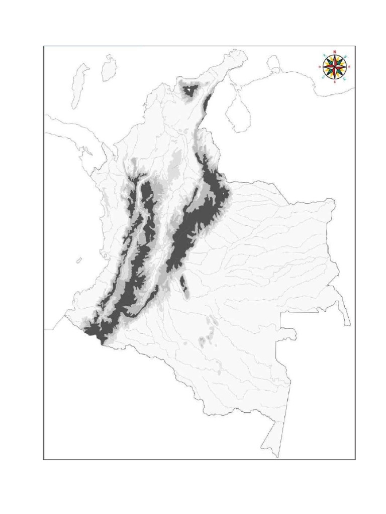 Mapa Fisico de Colombia | PDF Mapa Fisico de Colombia | PDF